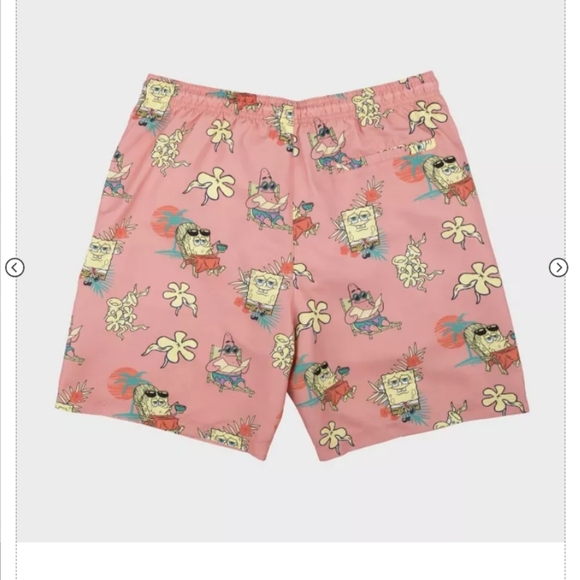 SpongeBob Squarepants | Swim | Mens Spongebob Elastic Waist Swim Shorts ...